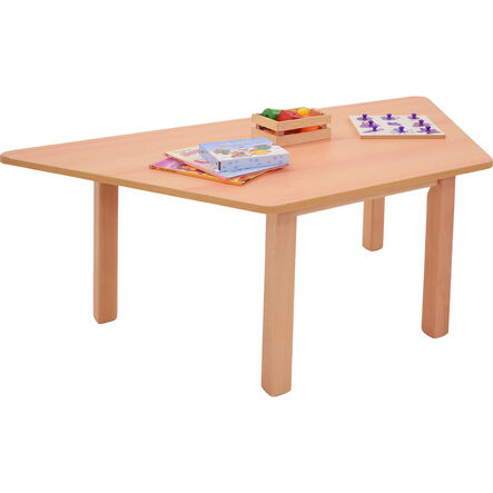 Essentials Beech Trapezoidal Table | Tables | TTS