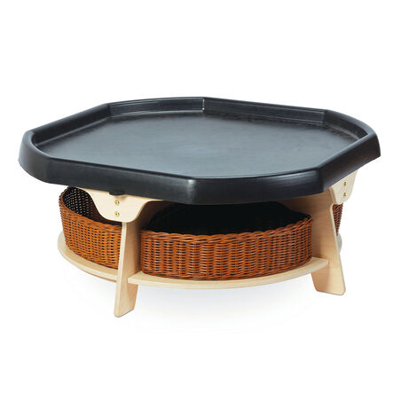 Play Tray Activity Table with Shelf and 4 Tubs or Baskets | Early Years ...