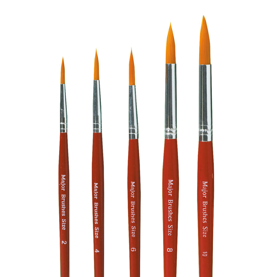 Artists Synthetic Sable Paint Brush Pack 50pk