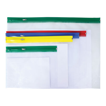 Flipfile Plastic Zip Wallets A4+ 25pk | Document Wallets & Dividers | TTS