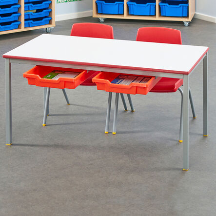 Fully Welded Rectangular Tray Table L110cm | Tables | TTS