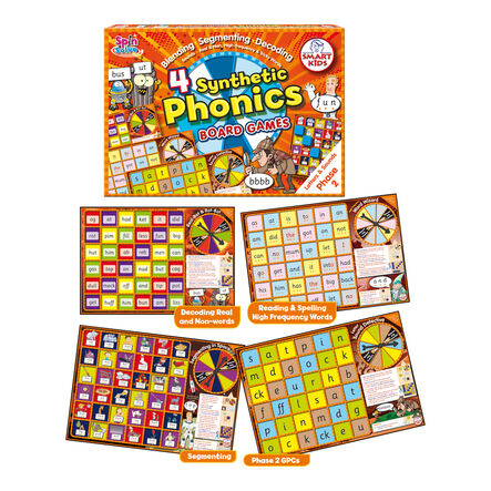 Smart Kids Letters and Sounds Phase 4 Board Games | Phonics | TTS
