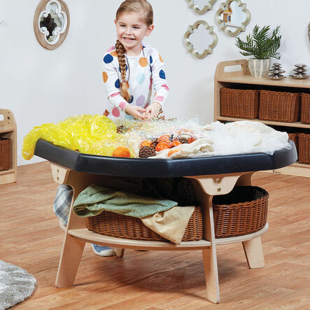 Play Tray Activity Table with Shelf and 4 Tubs or Baskets | Early Years ...