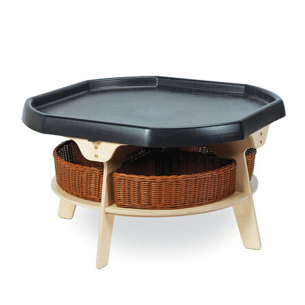 Play Tray Activity Table with Shelf and 4 Tubs or Baskets | Early Years ...