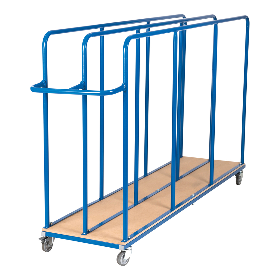 Large 12 Mat Vertical Gym Mat Trolley | Sports Storage | TTS