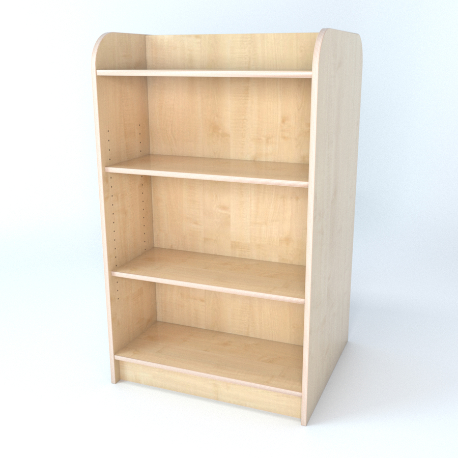 Double Sided Library Bookcase In Maple | Storage | TTS