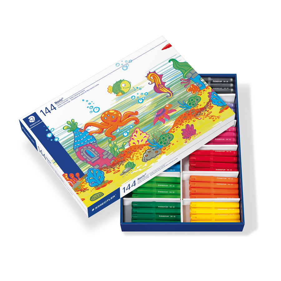 Staedtler Noris Broad Fibre Tipped Assorted Pens | Colouring Pens ...