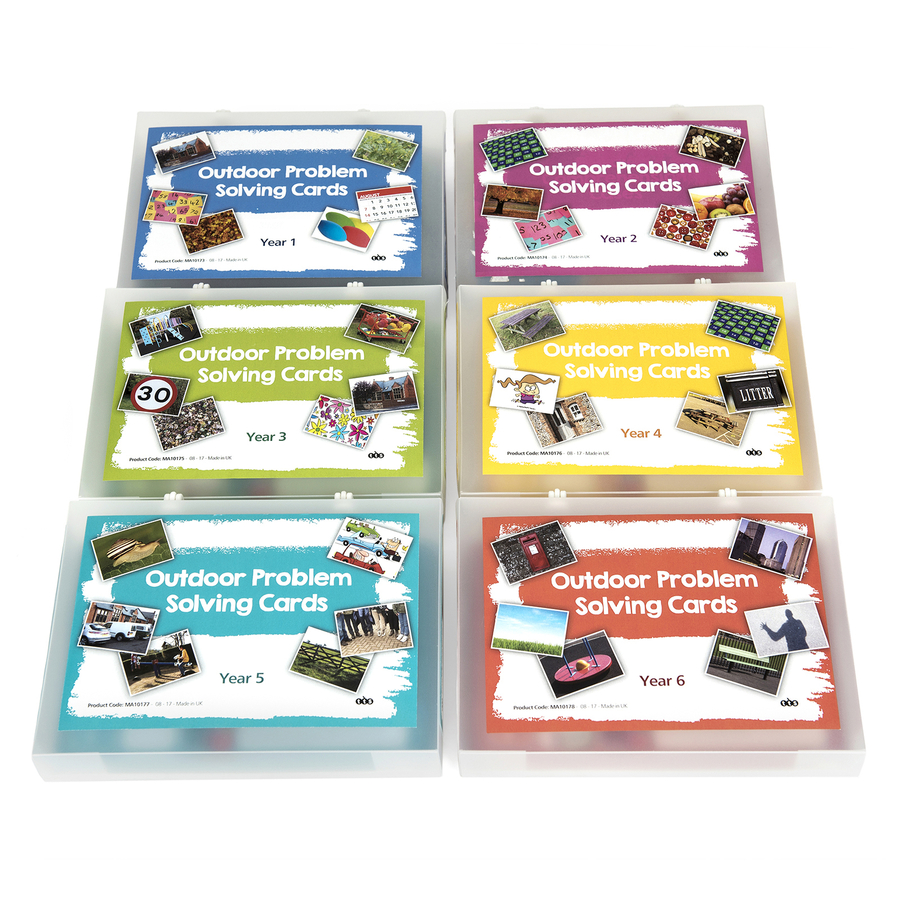 TTS Outdoor Maths Problem Solving Cards A5 Group Set | Calculation | TTS