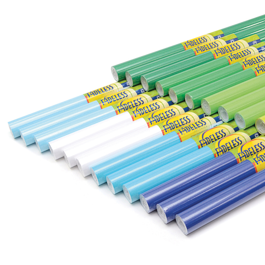 Fadeless® Warm Colour Stockroom Assortment - Extra Wide | Paper | TTS