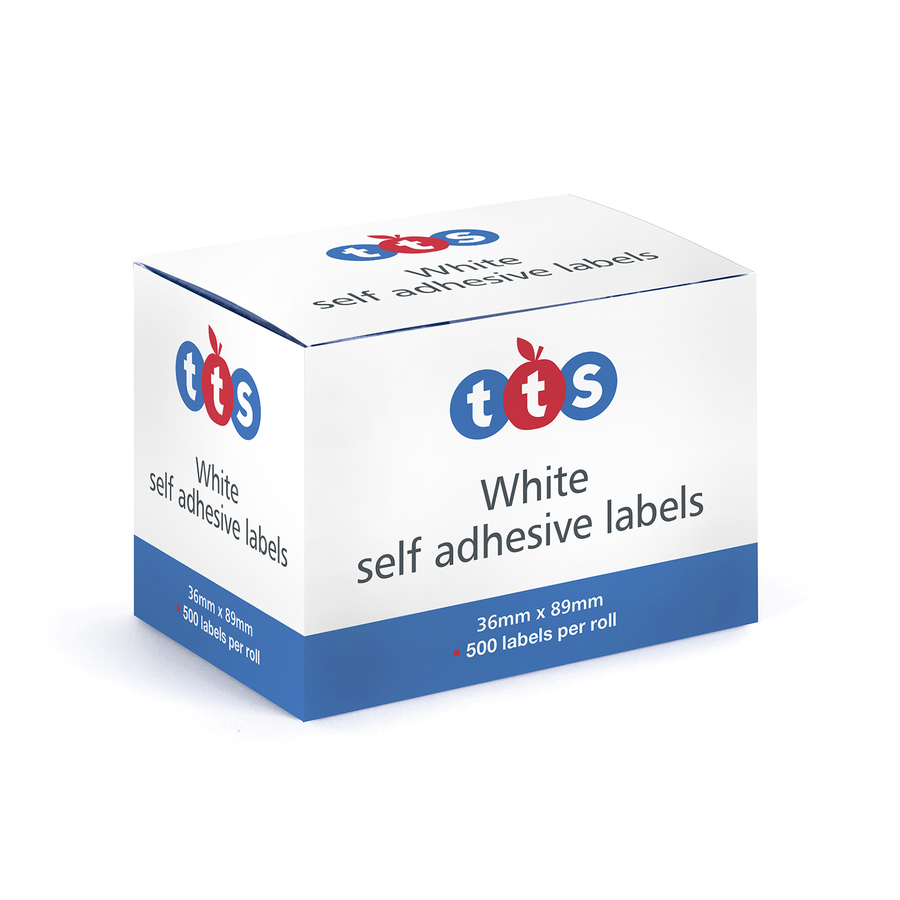 Buy TTS White Self Adhesive Labels | TTS