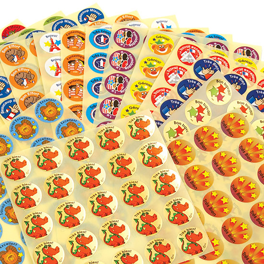 Buy French Reward Assorted Stickers 375pk | TTS