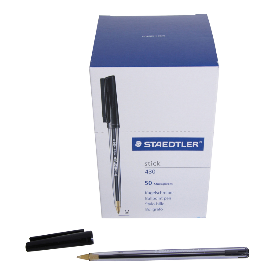 STAEDTLER 430 M Medium Ballpoint Pens 50pk | Writing Pens | TTS