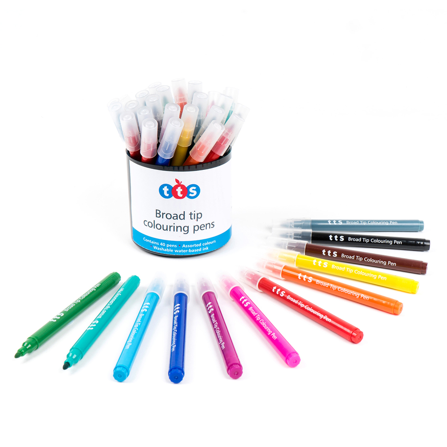 TTS Assorted Colouring Pens | Colouring Pens & Pencils | TTS