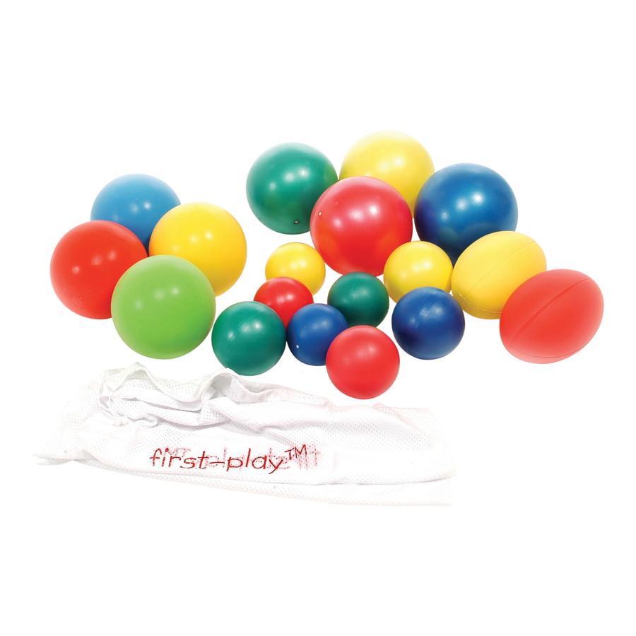Large Mixed 18 Ball Pack and Net | Play Equipment | TTS