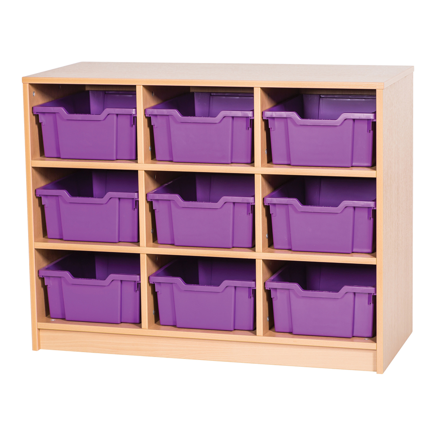 9 Bay Tray Storage Unit For Deep Trays | Storage | TTS