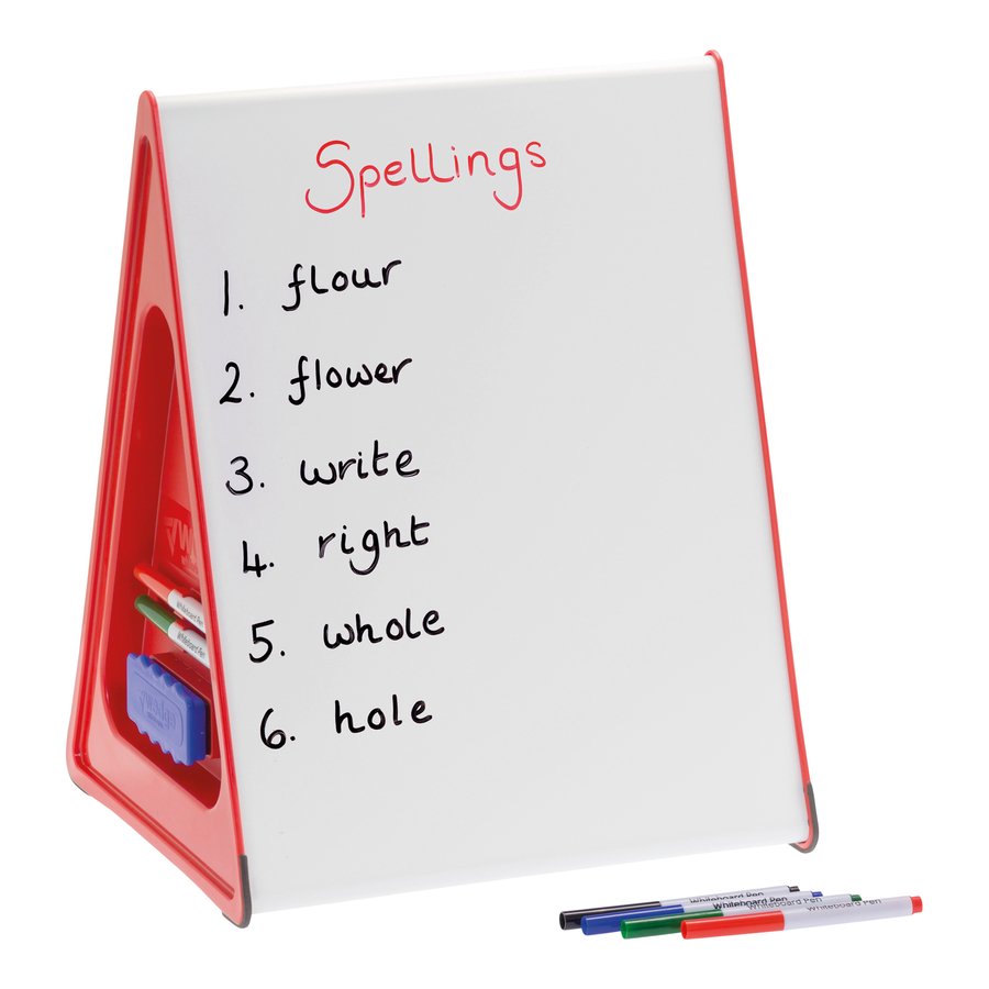 Wedge Folding Tabletop Magnetic Portable Whiteboard | Display ...