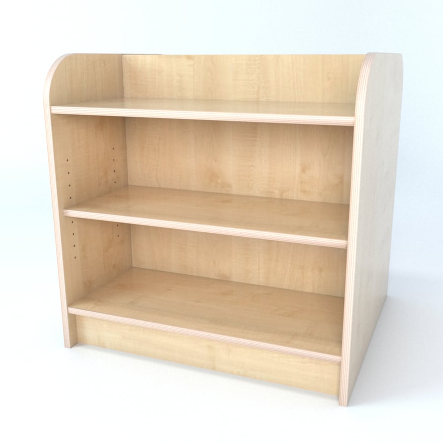 Double Sided Library Bookcase In Maple | Storage | TTS