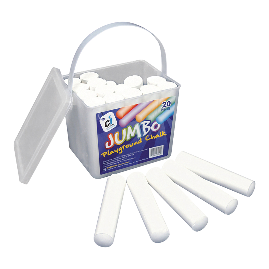 Jumbo Playground Chalk Assorted Colour Packs | Pastels | TTS