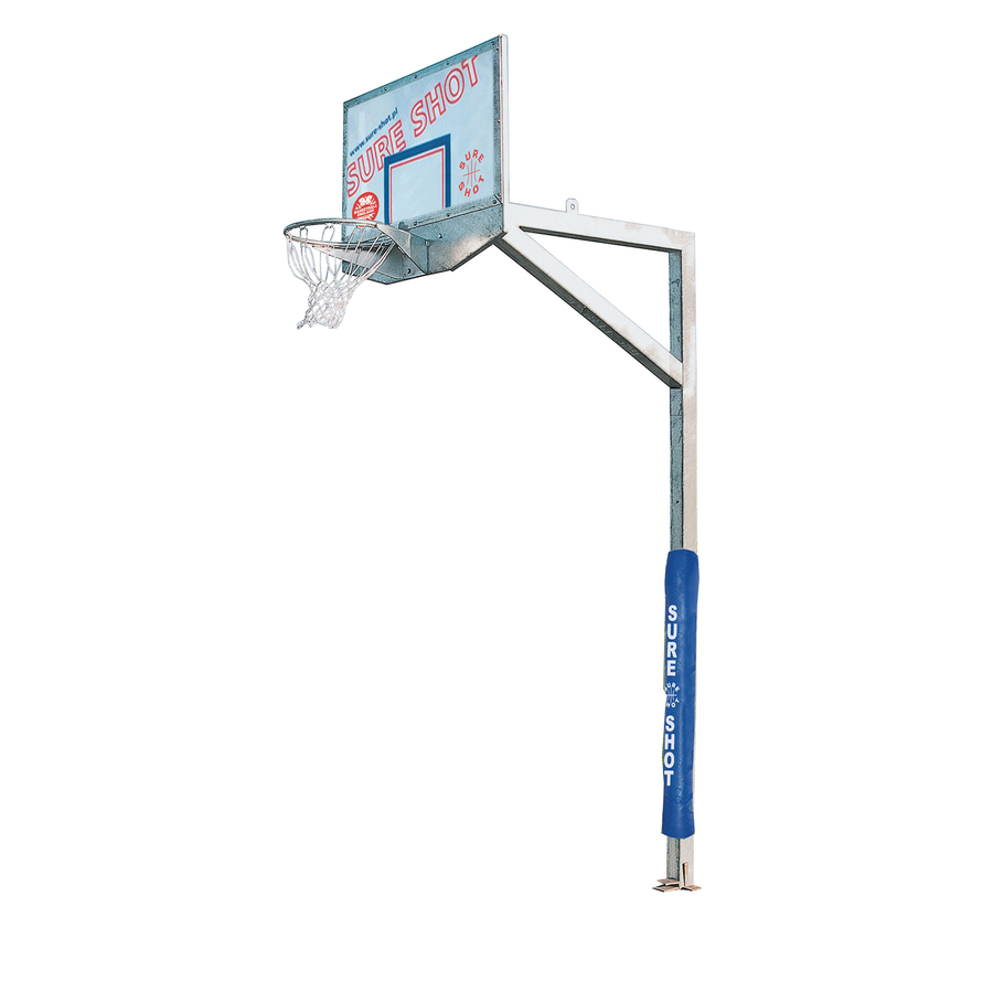 Gladiator Ground Install Outdoor Basketball Unit & Padding | Basketball ...