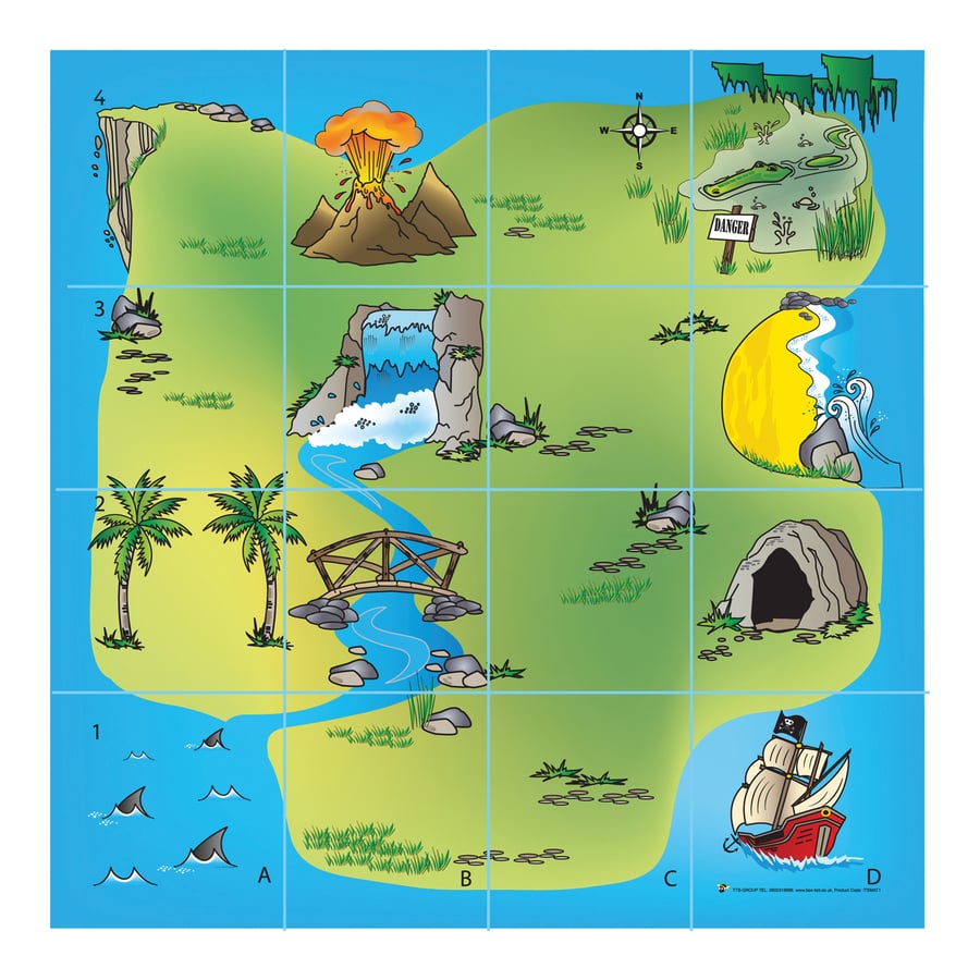 TTS Bee-Bot®Treasure Island Mat | Programming | TTS