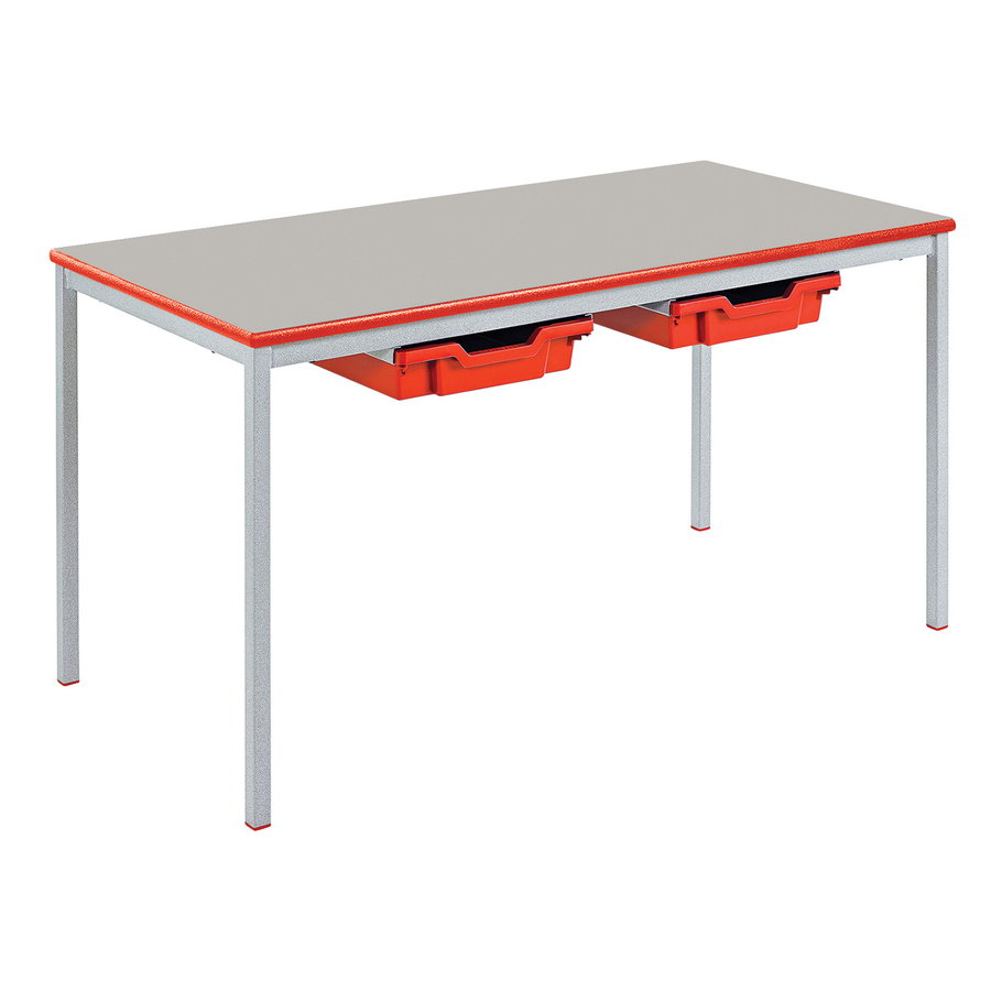 Fully Welded Rectangular Tray Table L110cm | Tables | TTS