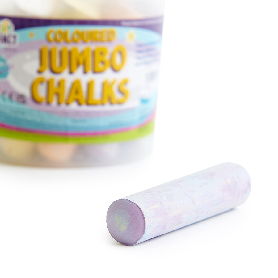 Jumbo Playground Chalk Assorted Colour Packs | Pastels | TTS