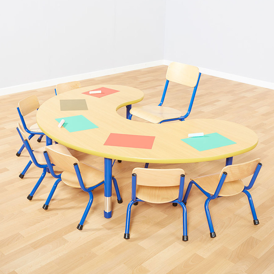 Horseshoe Shaped Table Copenhagen Height Adjustable Horseshoe Shaped 6