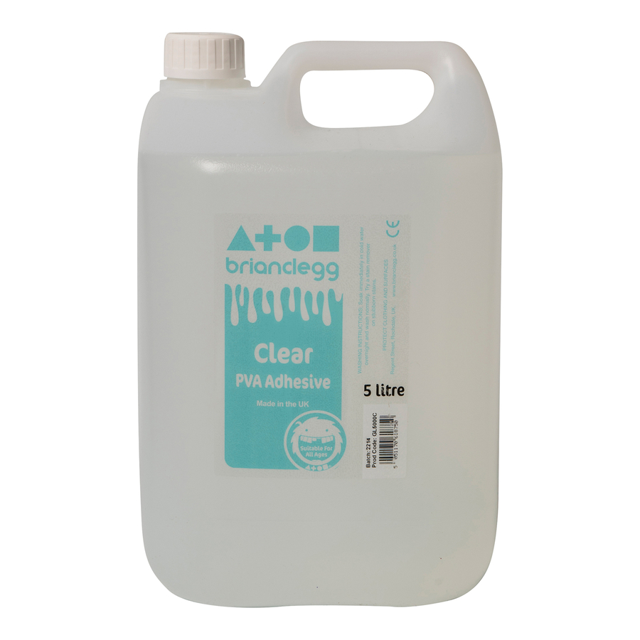 Brian Clegg Clear Washable PVA Glue | Adhesives | TTS
