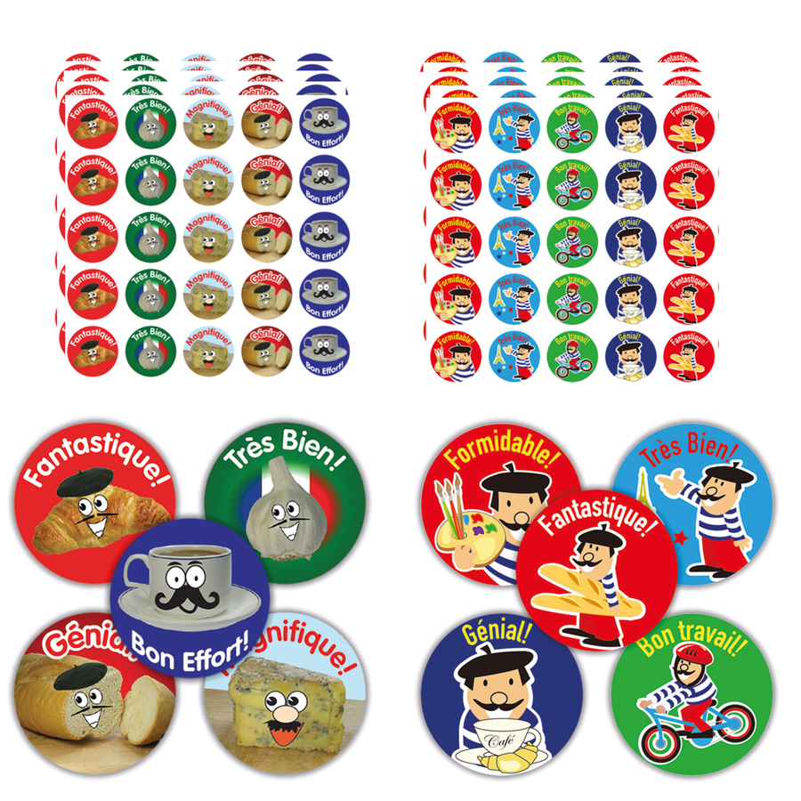Buy French Motivation Reward Stickers 750pk | TTS