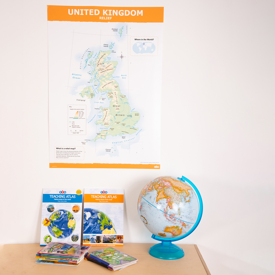 TTS British Isles UK Map Political and Physical A1 KS1 | Maps | TTS