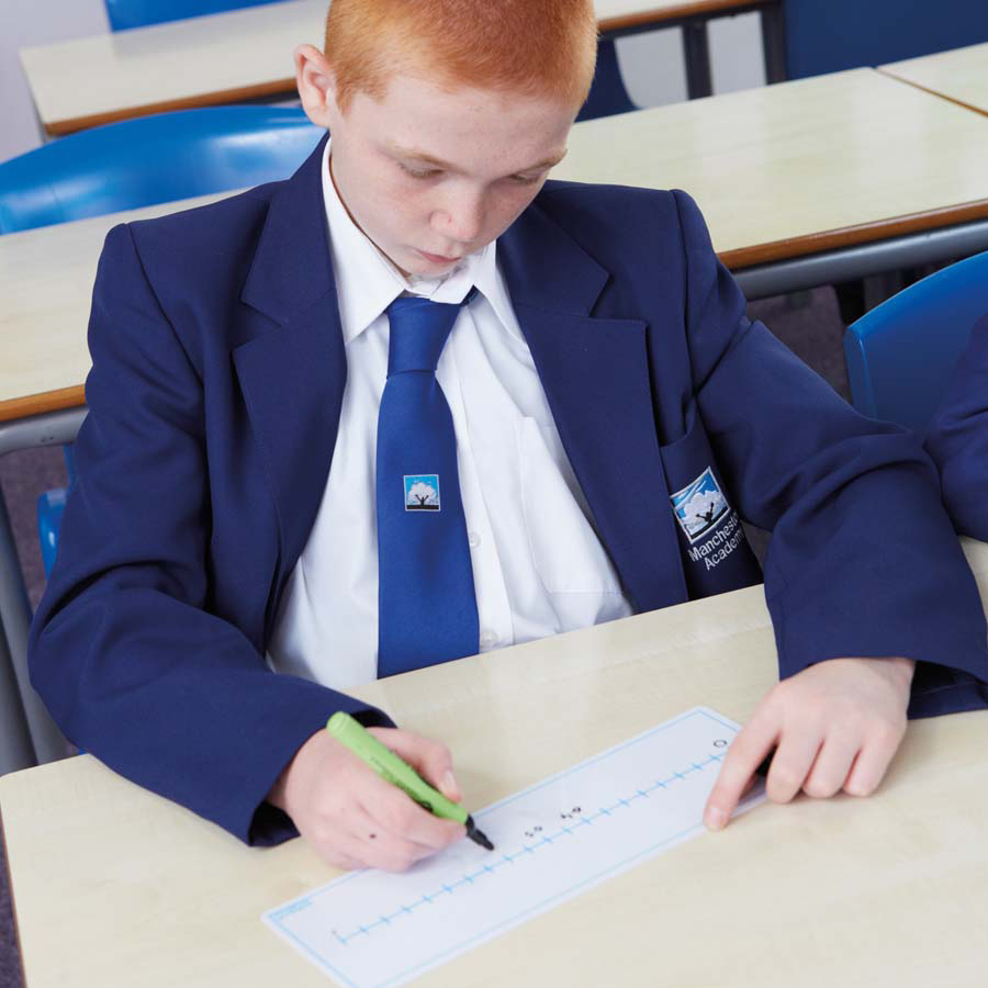 Buy Dry Wipe Double Sided Number Line Board 30pk | TTS